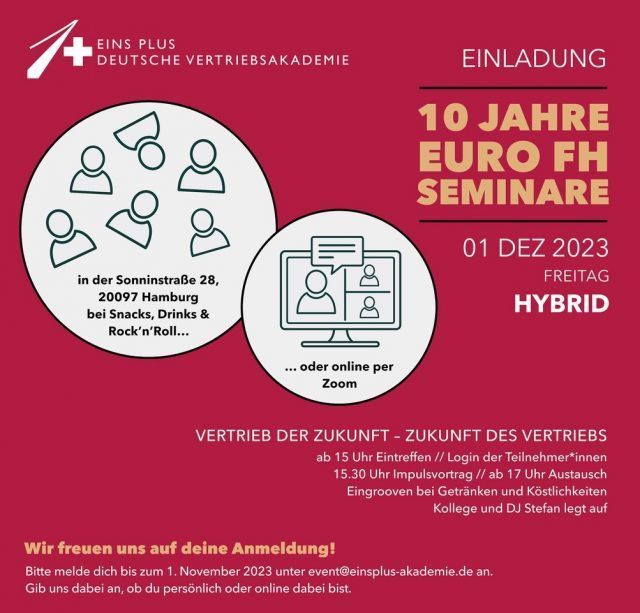 10 Jahre Vertriebsseminare an der Euro-FH | Eins Plus - Deutsche ...